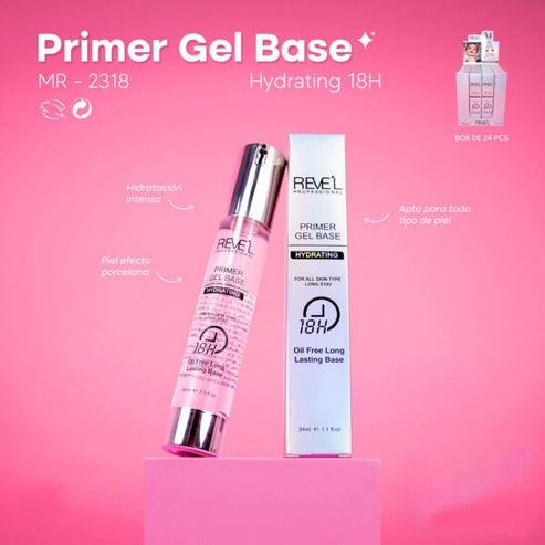 PRIMER GEL BASE HYDRATING 18H 34ML - REVEL – AURACOSMETICSBOB
